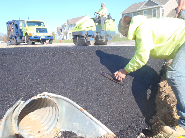 Asphalt Drainage Ditch Install Wisconsin 3 | MudTech Midwest Concrete ...