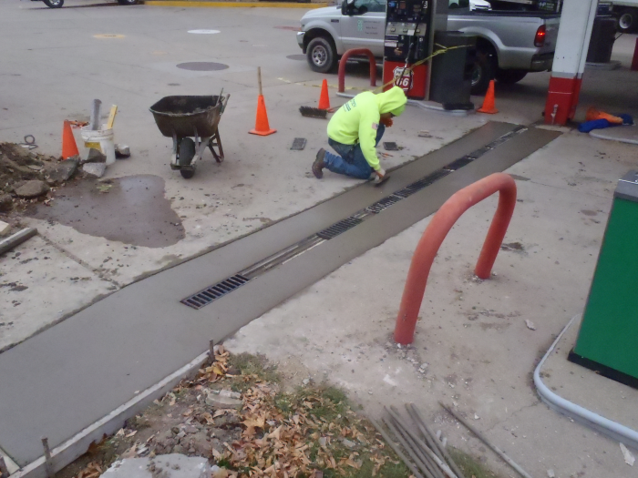 Concrete Pylon Installation West Allis 6 | MudTech Midwest Concrete ...