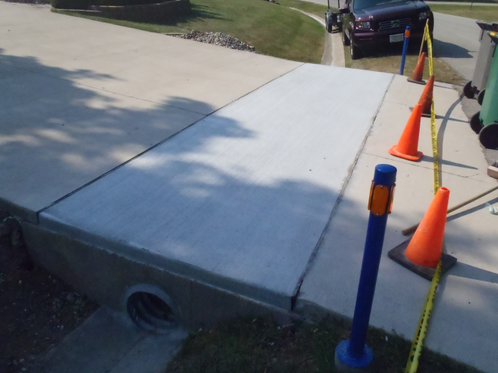 Driveway End Ramp Repairs New Berlin 4 | MudTech Midwest Concrete ...