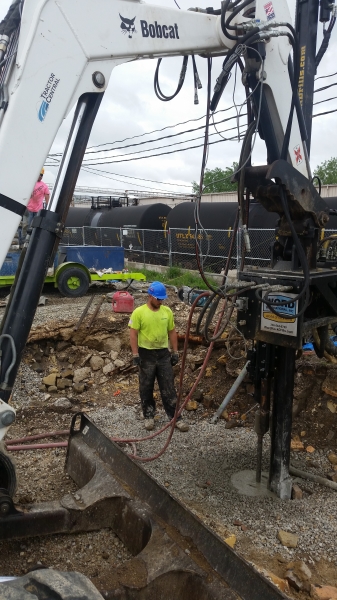 Installation Helical Anchors | MudTech Midwest Concrete Repair - Mud ...